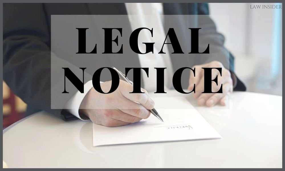 How are Legal Notices served during the Pandemic? - LAW INSIDER INDIA ...